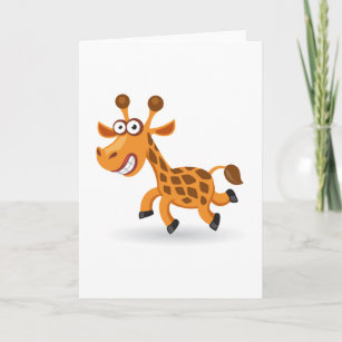 Cartoon Giraffes Cards | Zazzle AU