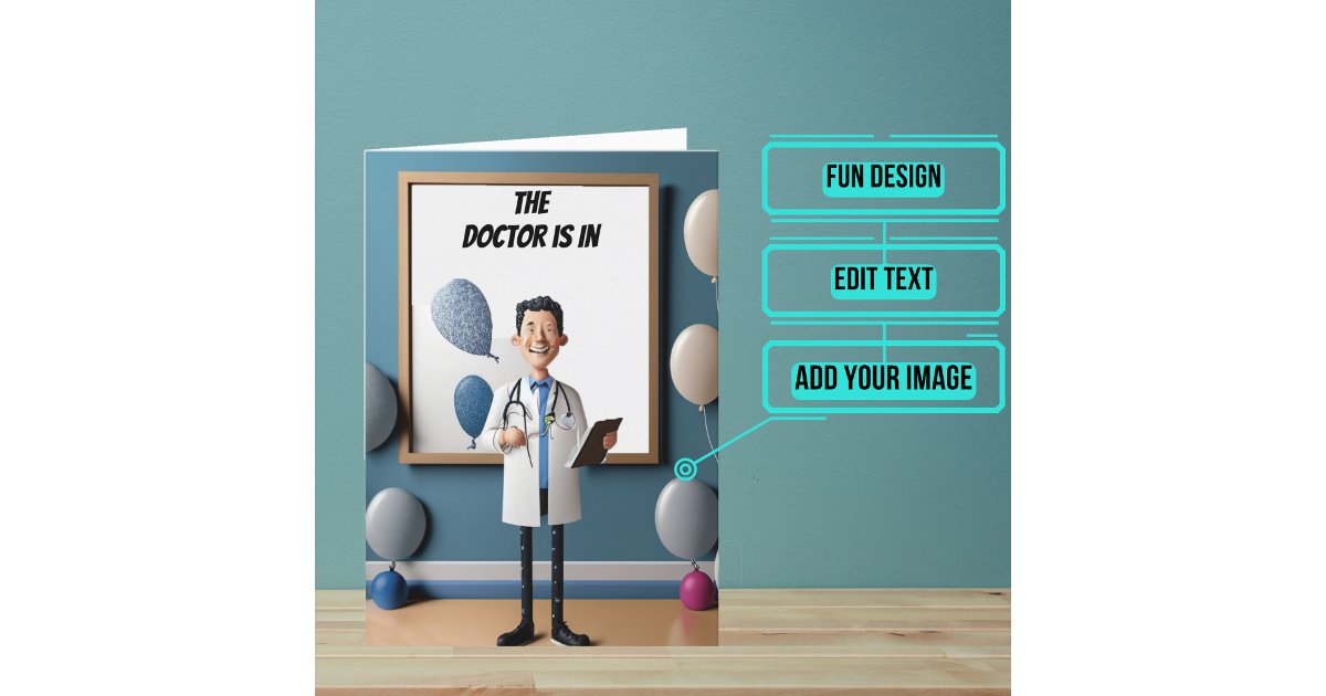 Cartoon Funny Doctor Birthday Card | Zazzle