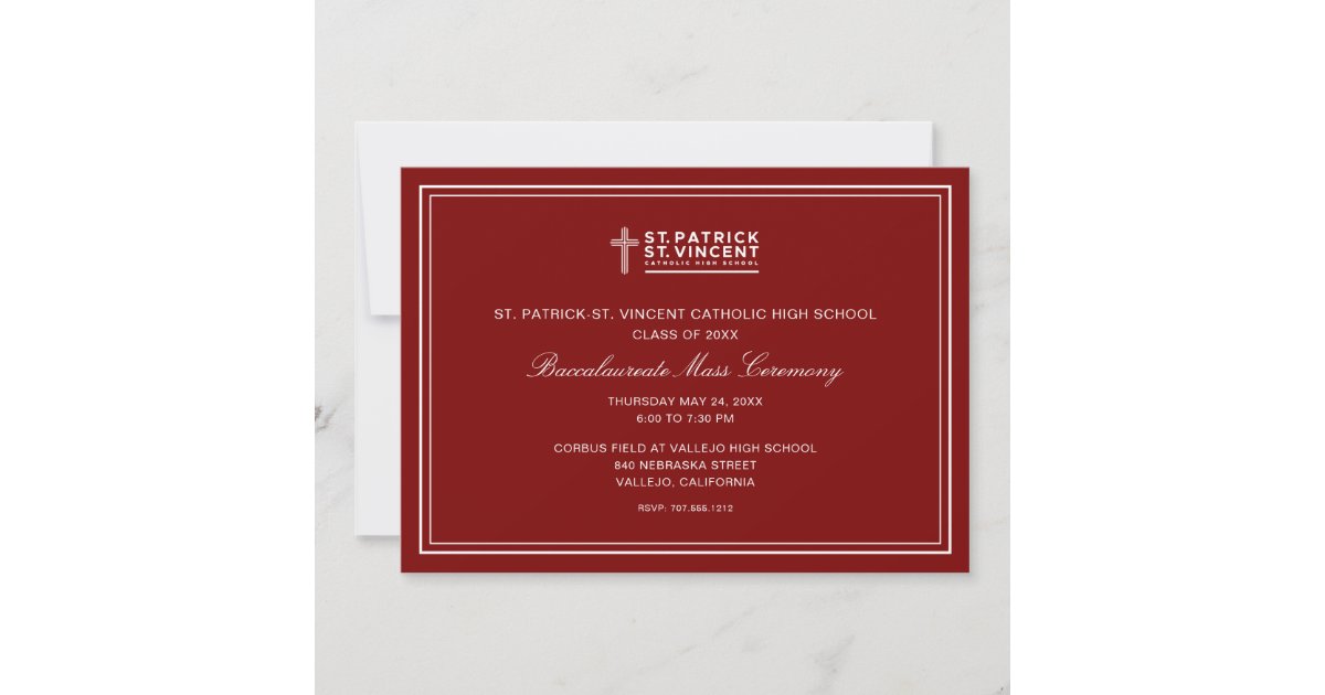 Catholic Graduation Mass Invitation | Zazzle