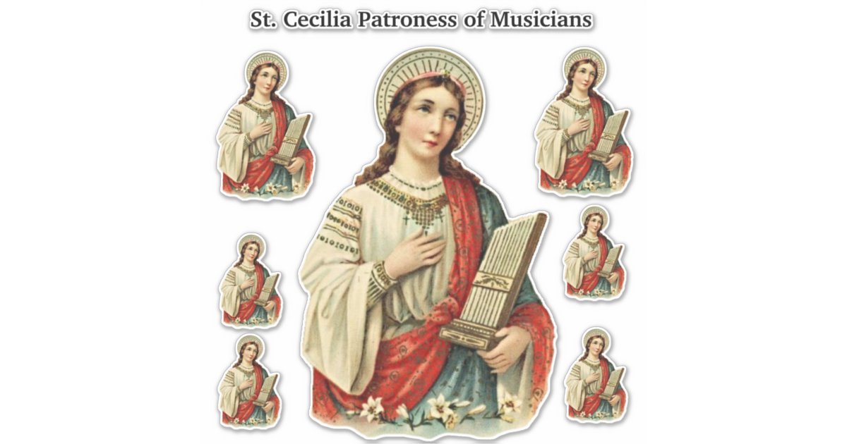 Catholic St. Cecilia Patron of Musicians | Zazzle