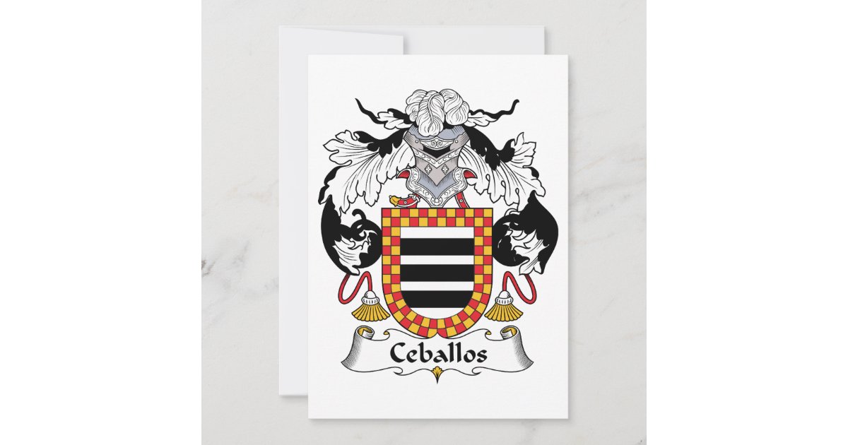 Ceballos Family Crest | Zazzle