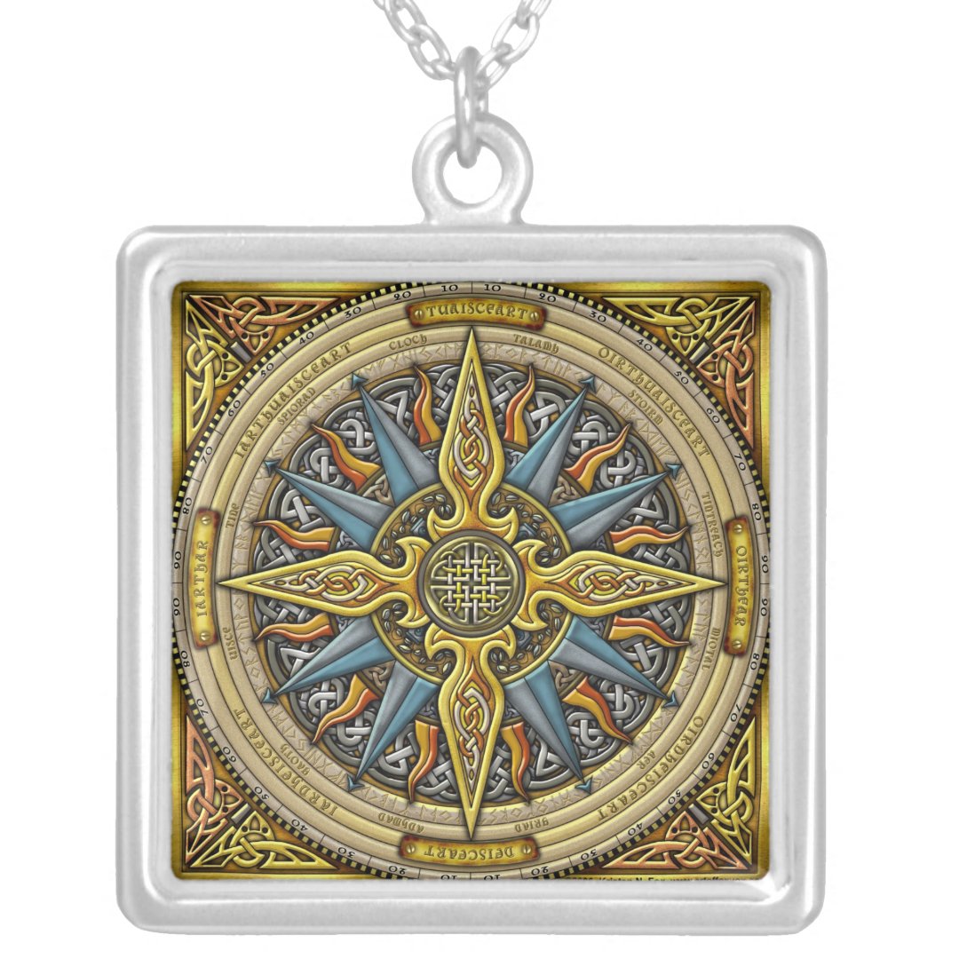 Celtic Compass Pendant Necklace | Zazzle