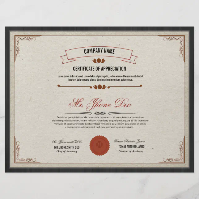 Certificate Template Flyer | Zazzle
