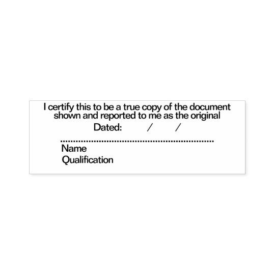 Certifying documents self-inking stamp | Zazzle.com.au