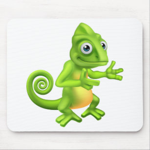 Lizard Cartoon Mouse Pads | Zazzle AU