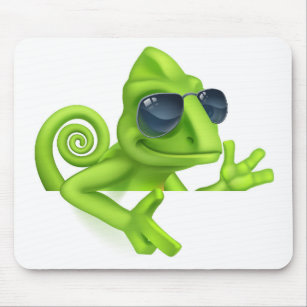 Lizard Cartoon Mouse Pads | Zazzle AU