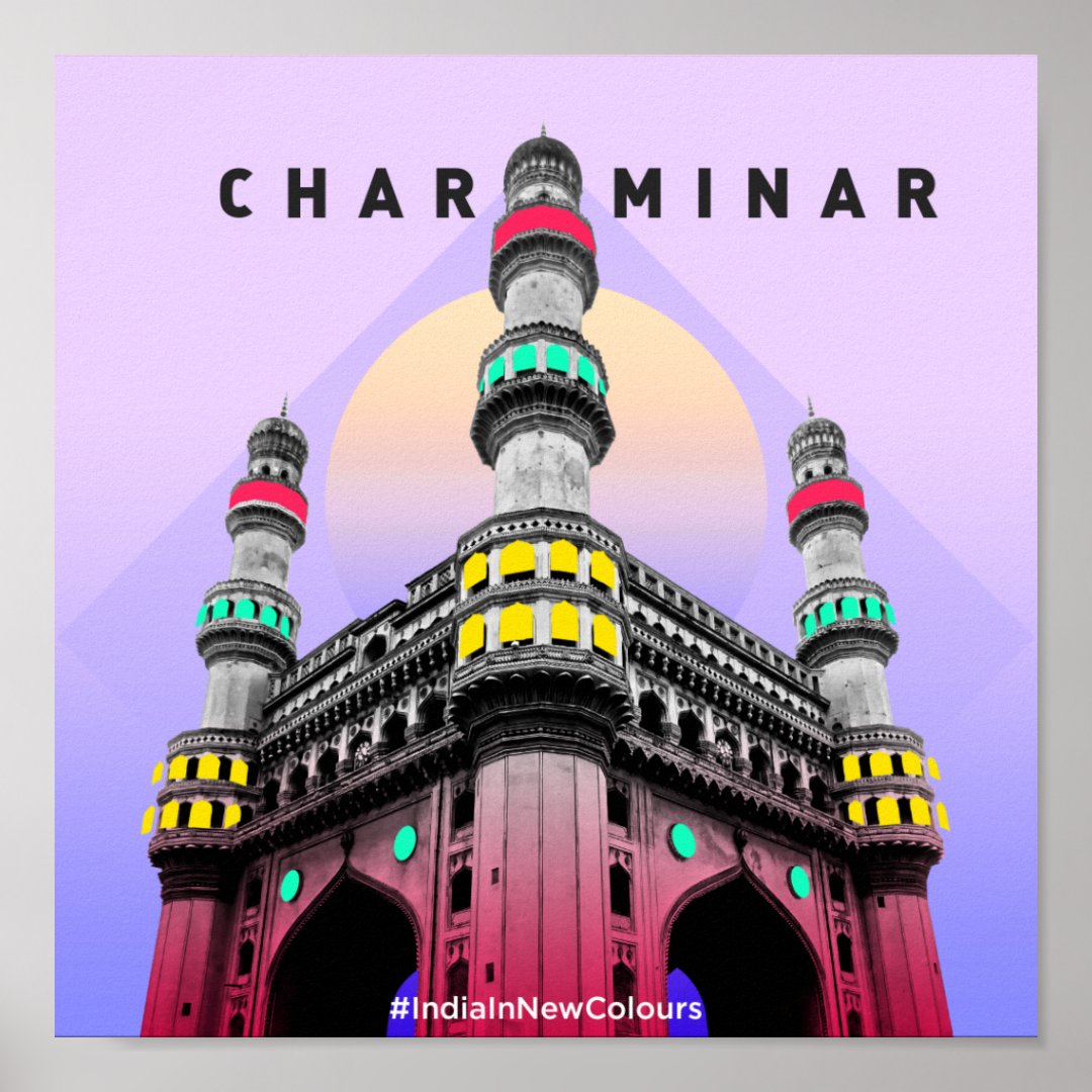 CharMinar Hyderabad India Poster | Zazzle
