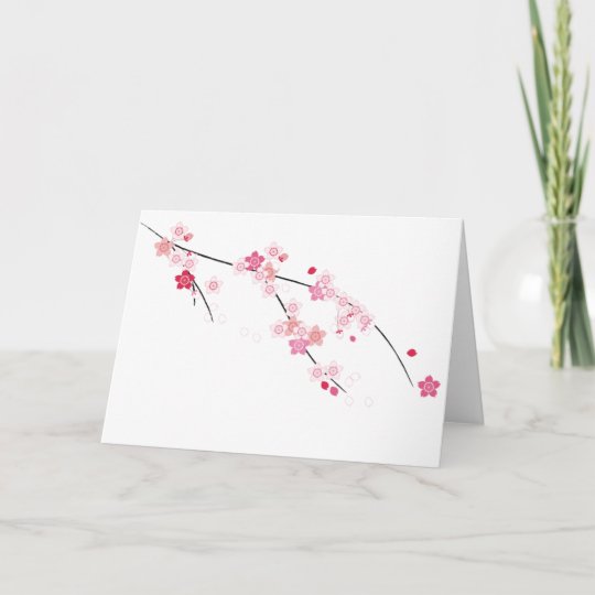 Cherry Blossoms Greeting Card | Zazzle.com.au