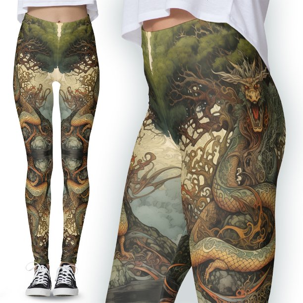 Dragon Chinese Women's Leggings & Tights | Zazzle AU