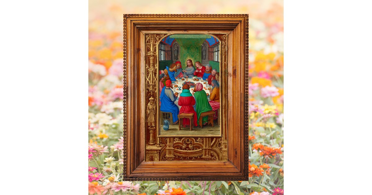 Christian The Last Supper Jesus Eucharist Easter Poster | Zazzle