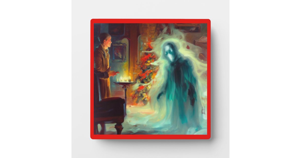 Christmas Carol Ghost of Christmas Future Plaque | Zazzle