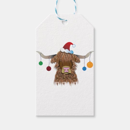 Christmas Cow Gift Tags | Zazzle.com.au