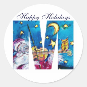 Fancy Letter M Stickers | Zazzle AU