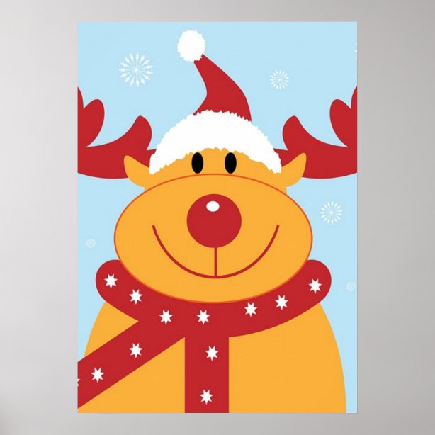 Reindeer Posters & Photo Prints | Zazzle AU