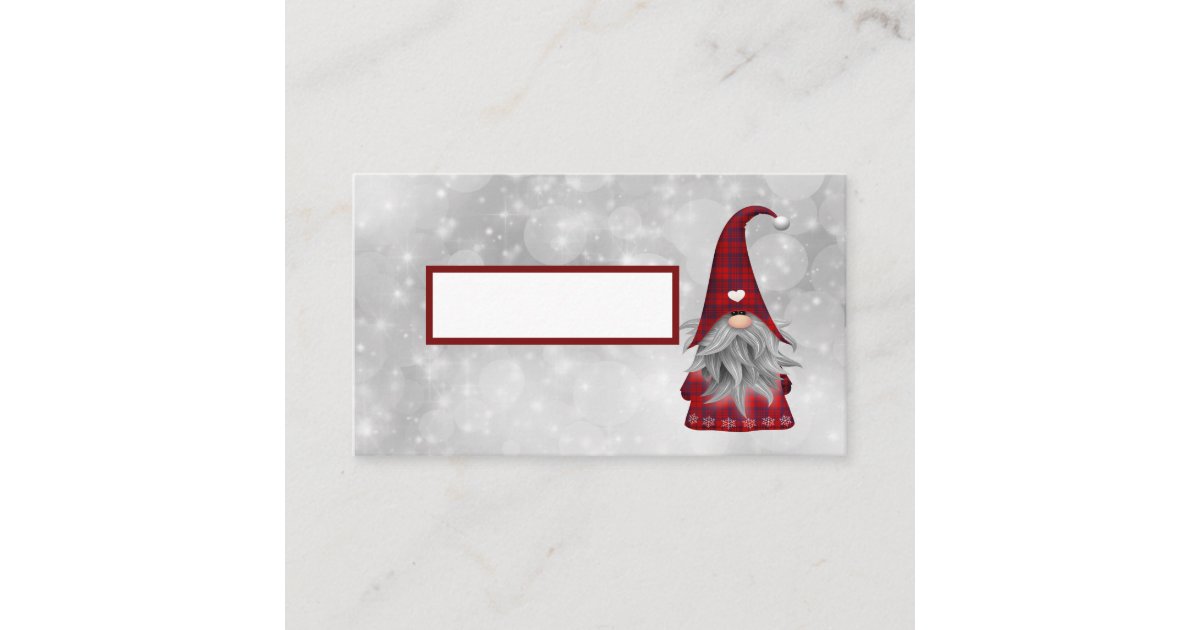 Christmas Santa Place Card | Zazzle