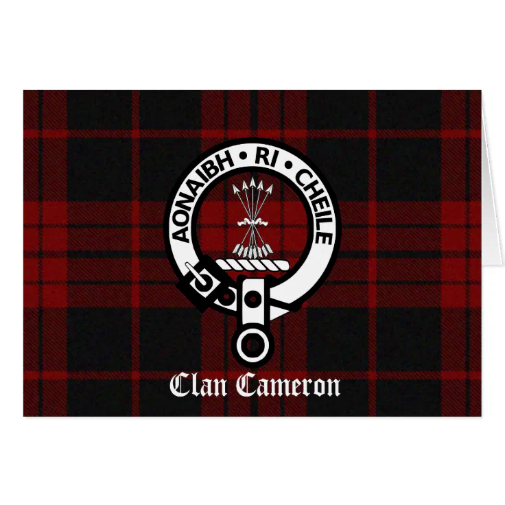 Clan Cameron Crest & Tartan | Zazzle