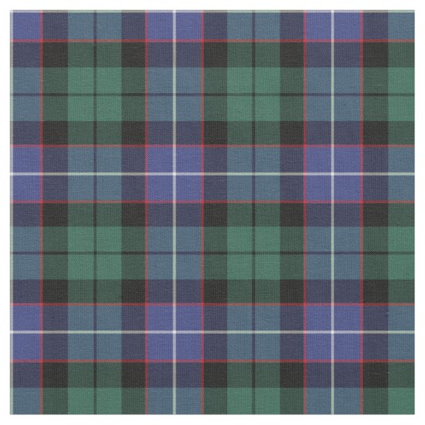 Mitchell Tartan Print Fabric | Zazzle