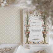 Classic Enchanted Garden Wedding Invitation | Zazzle