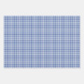 Classic Gingham True Blue Wrapping Paper Sheet | Zazzle