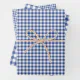 Classic Gingham True Blue Wrapping Paper Sheet | Zazzle