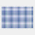 Classic Gingham True Blue Wrapping Paper Sheet | Zazzle