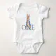 Classic Rabbit in blue jacket First Birthday Baby Bodysuit | Zazzle