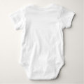 Classic Rabbit in blue jacket First Birthday Baby Bodysuit | Zazzle