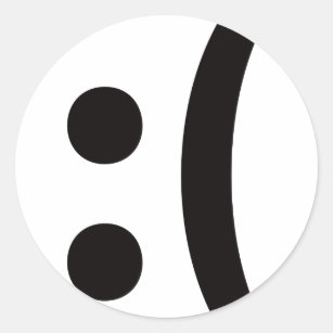 Sad Face Stickers | Zazzle AU