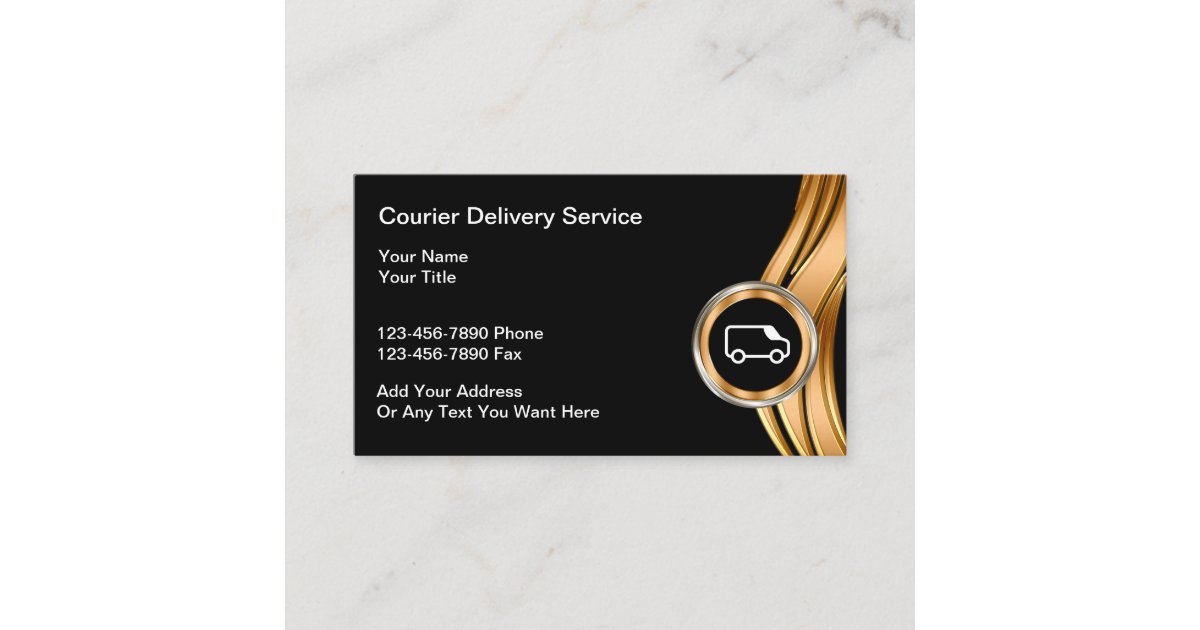 Classy Courier Delivery Business Cards | Zazzle.com.au