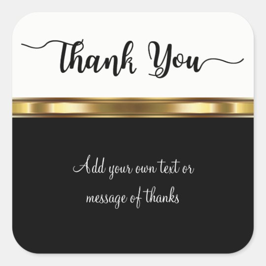Classy Thank You Sticker Labels | Zazzle.com.au