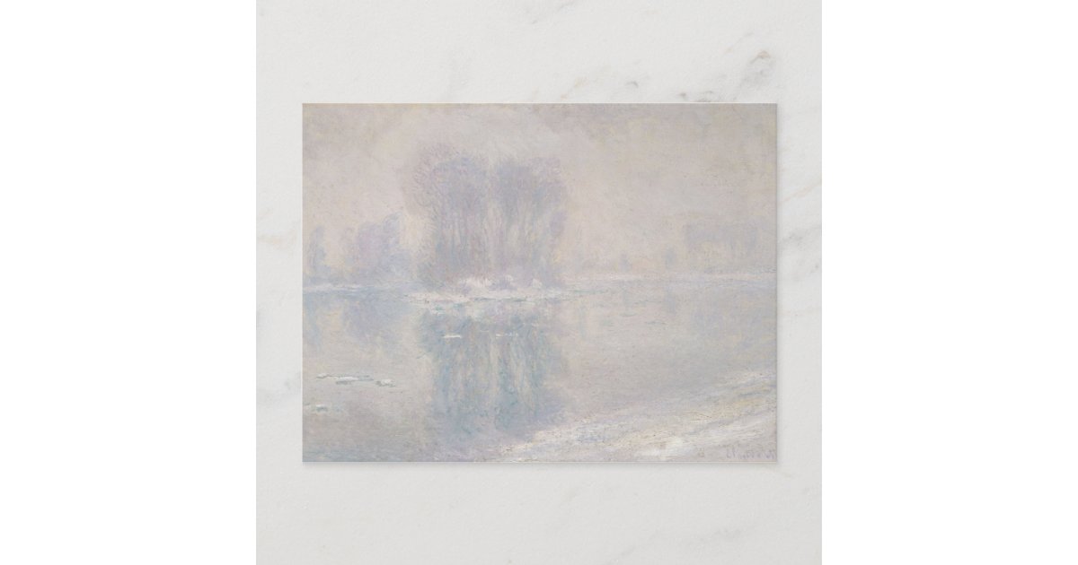 Claude Monet | Ice Floes Postcard | Zazzle