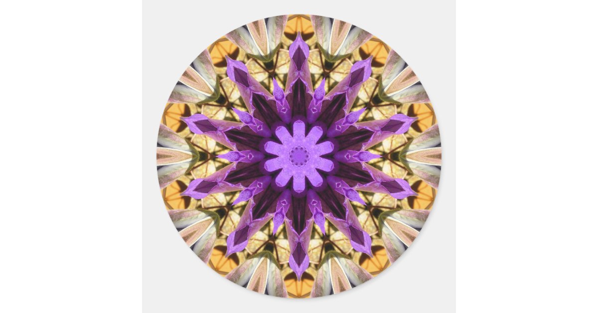 CLEMATIS CLASSIC ROUND STICKER | Zazzle
