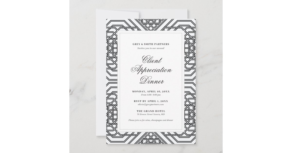 Client Appreciation Dinner Invitation | Zazzle