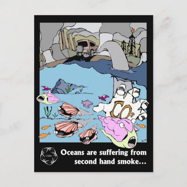 CMBC Ocean Acidifcation Plans: Oceans are Sufferin Postcard | Zazzle
