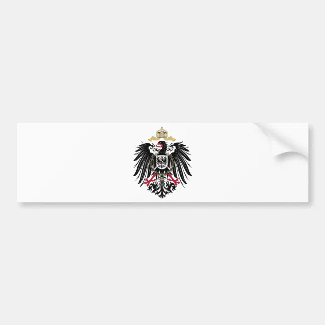 Coat of Arms German Reich 1889 Reichsadler Bumper Sticker | Zazzle