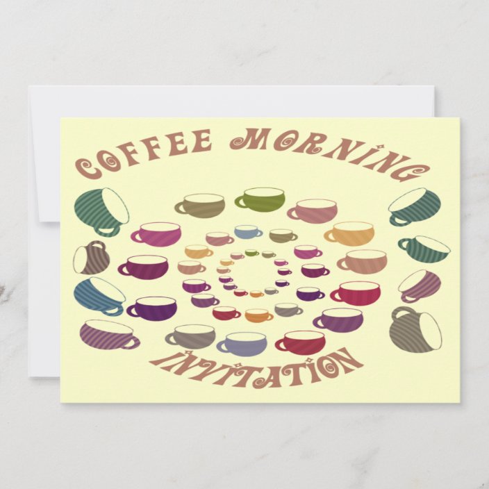Coffee Morning Invitation Card | Zazzle