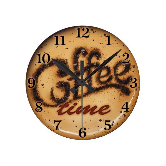 Coffee Time Decorative Wall Clock | Zazzle.com.au
