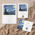 Vincent Van Gogh Starry Night All in One Wedding Invitation | Zazzle