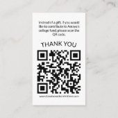 College Fund Grad Cap QR Code Graduation Insert | Zazzle