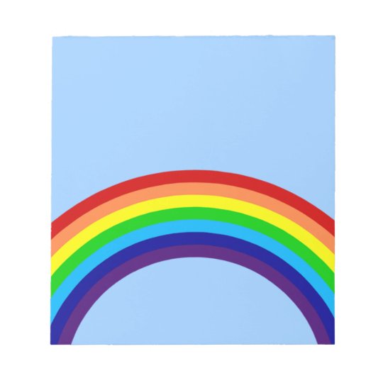 colourful rainbow notepad | Zazzle.com.au