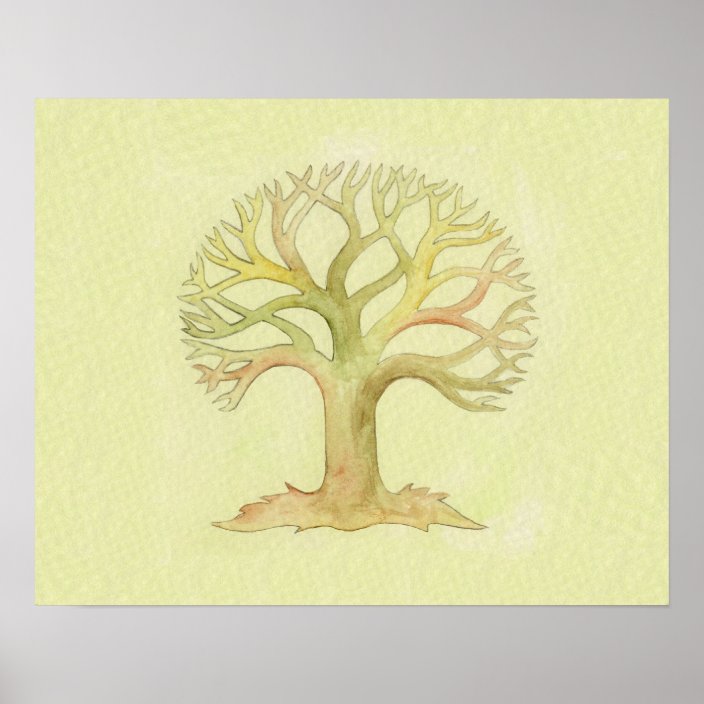 Colourful Tree of Life art print | Zazzle.com.au