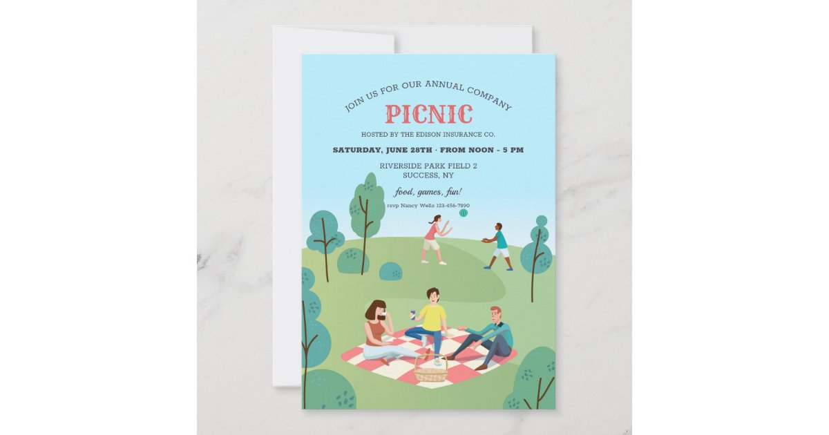 Company Picnic Invitation | Zazzle