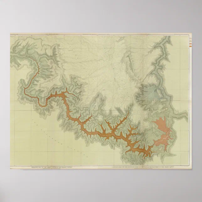 Composite Geologic map of Kaibab Plateau Poster | Zazzle