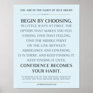 Confidence Posters & Photo Prints | Zazzle AU