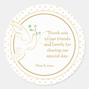 Confirmation Stickers | Zazzle AU