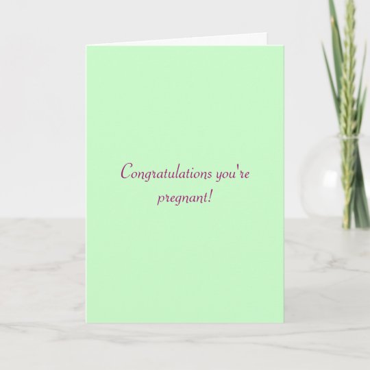 Congratulations you're pregnant! card | Zazzle.com.au Congratulations you're pregnant! card | Zazzle.com.au