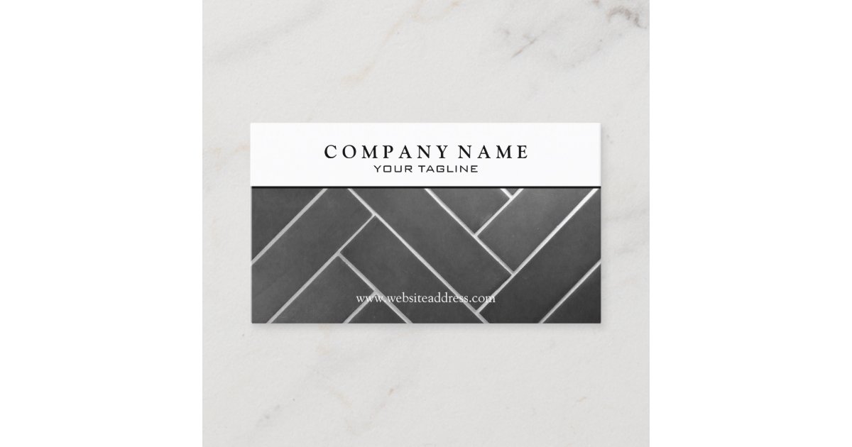 Construction Tile Installer Business Card | Zazzle