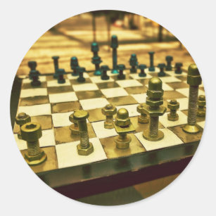 Chess Board Stickers | Zazzle AU