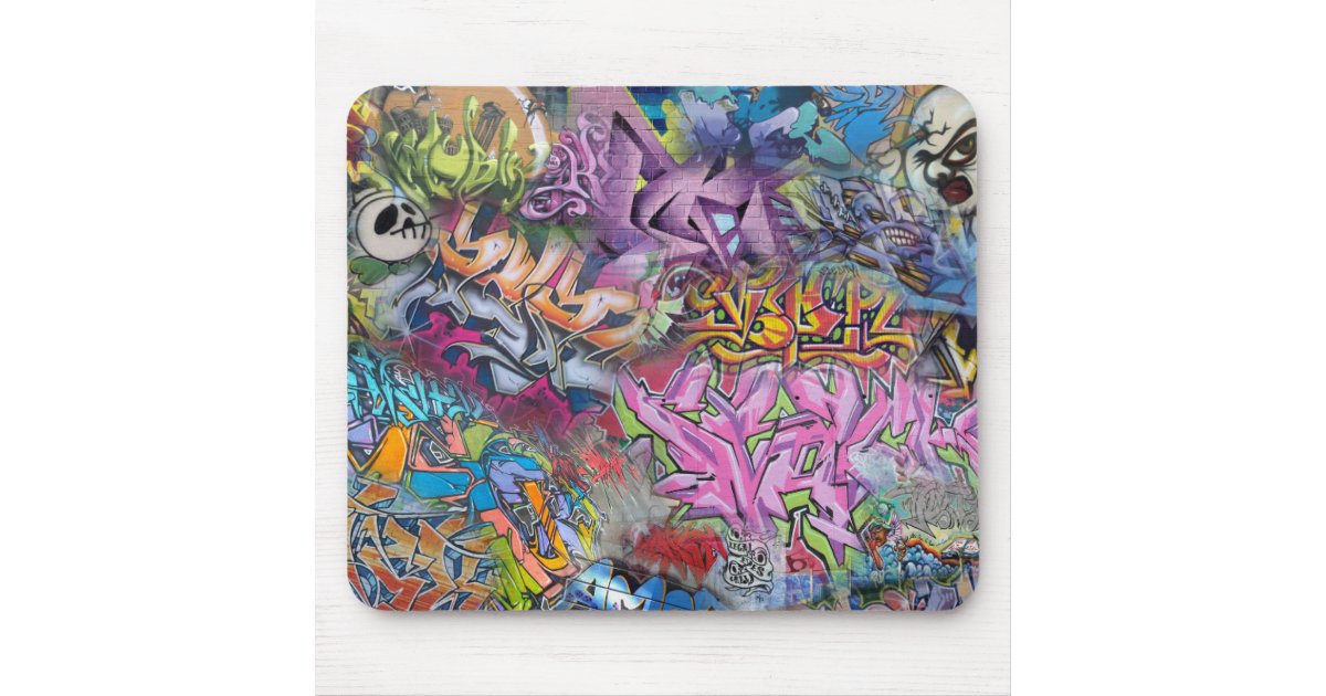 Cool Graffiti Street Art Abstract Mouse Pad | Zazzle