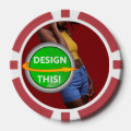 COOL! Poker Chips - Red - Custom | Zazzle